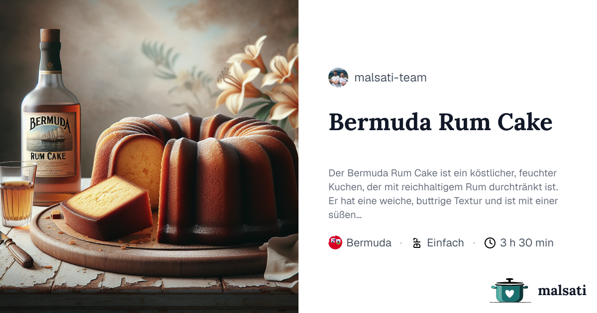 Bermuda Rum Cake – Rezept | malsati