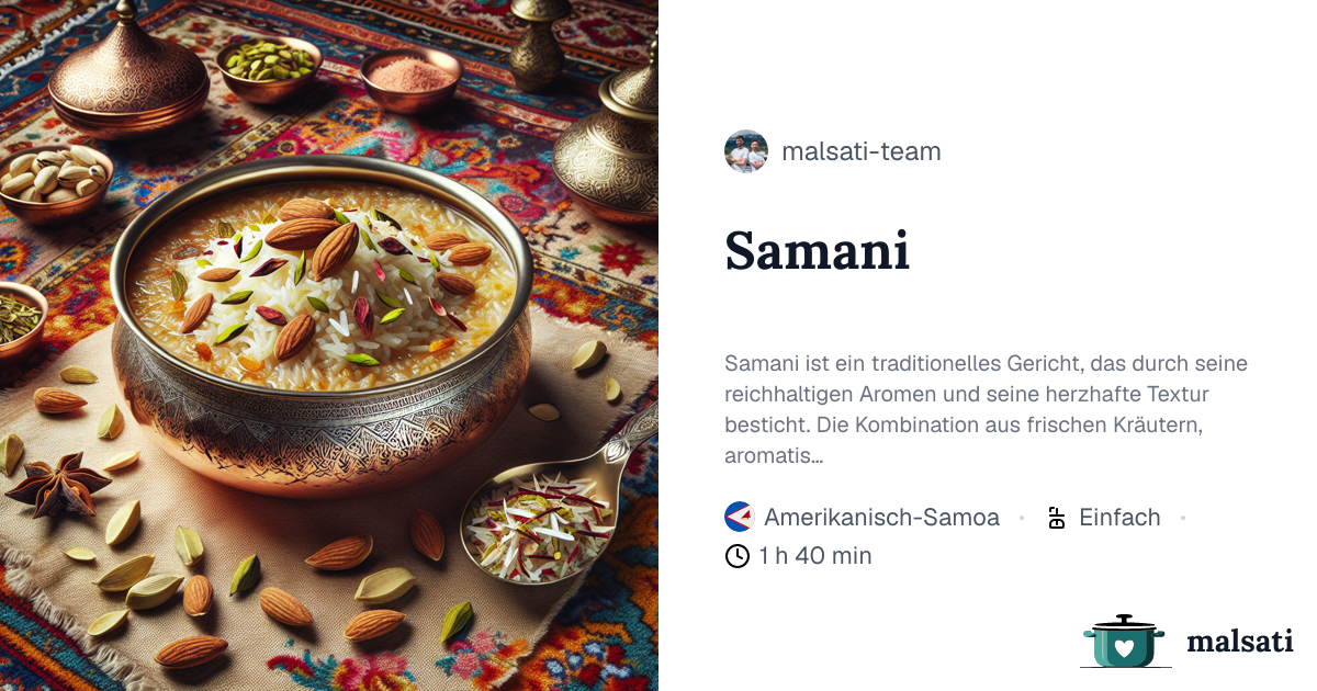 Samani – Rezept aus Amerikanisch-Samoa | malsati