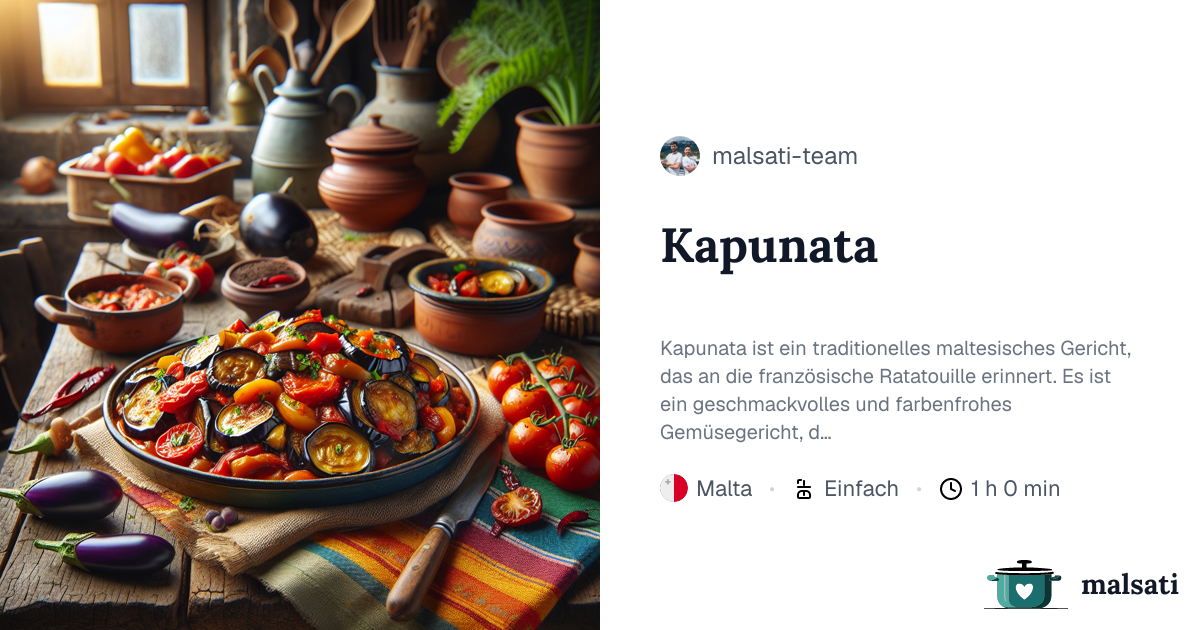 Kapunata – Rezept aus Malta | malsati