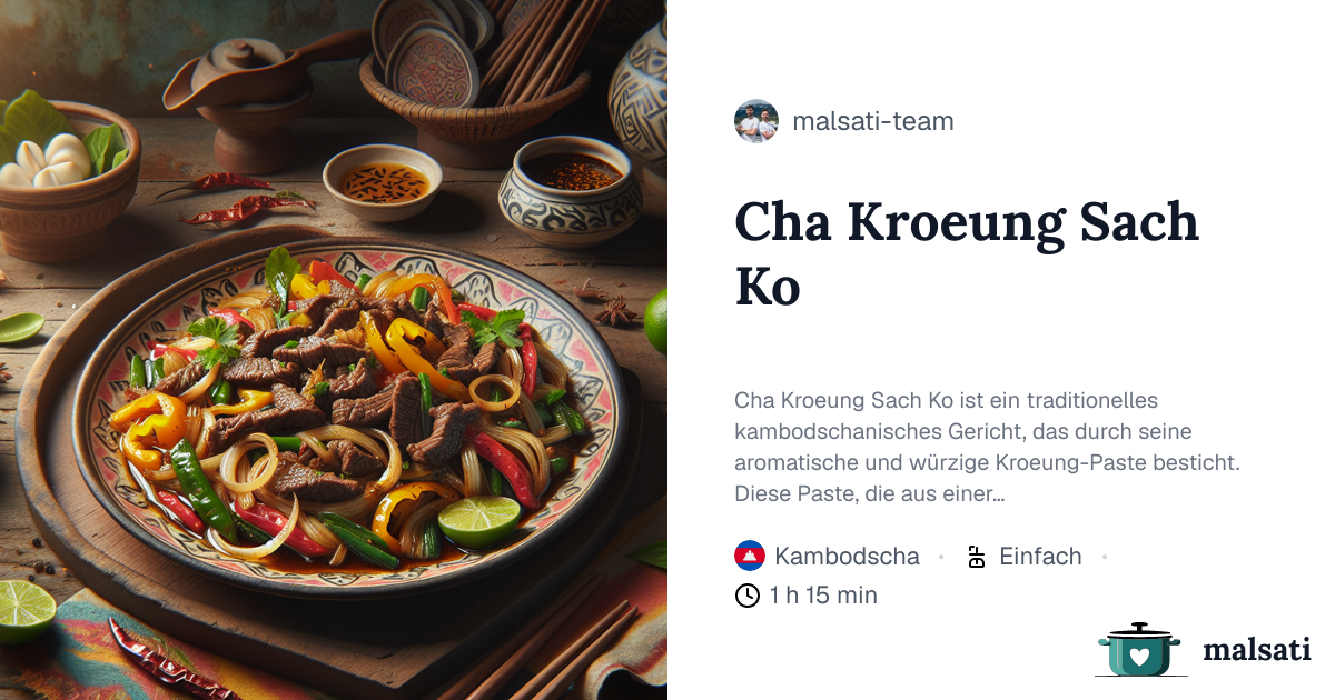 Cha Kroeung Sach Ko | malsati