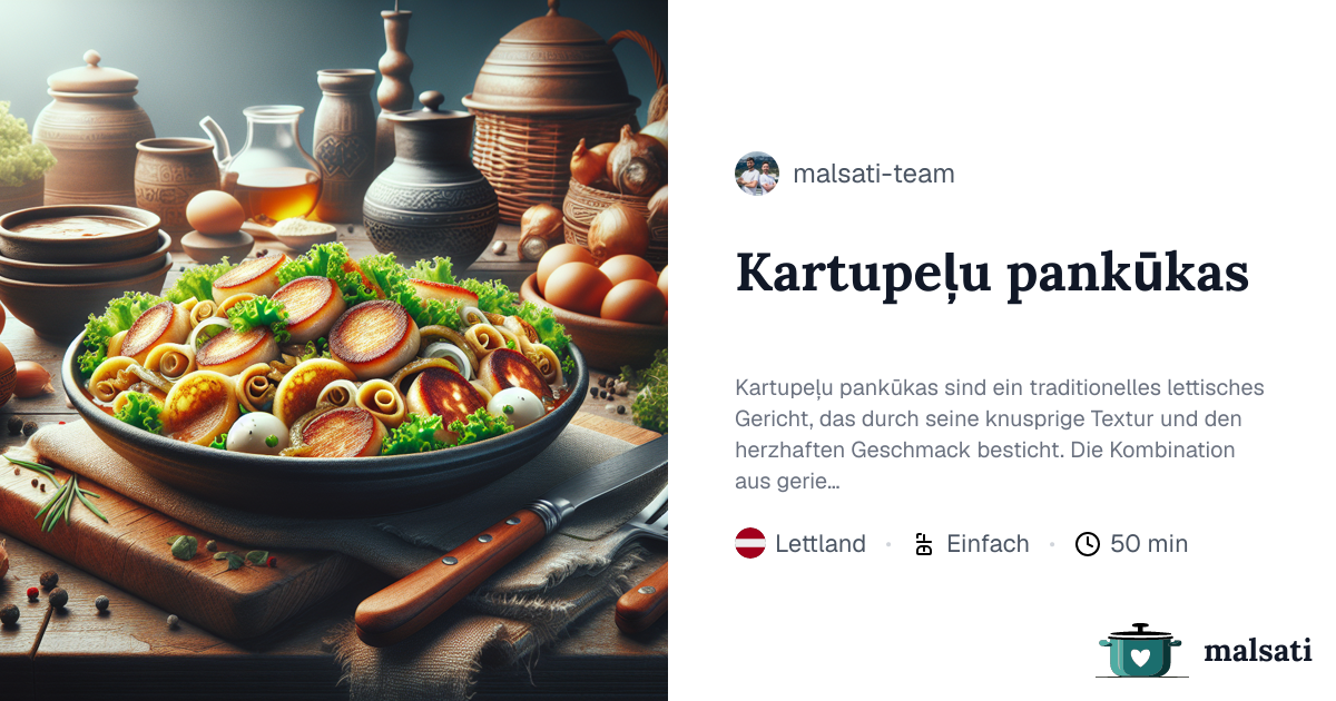 Kartupeļu pankūkas – Rezept aus Lettland | malsati