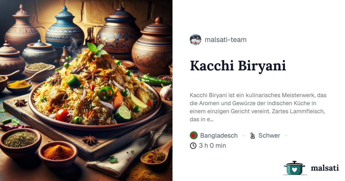 Kacchi Biryani – Rezept aus Bangladesch | malsati