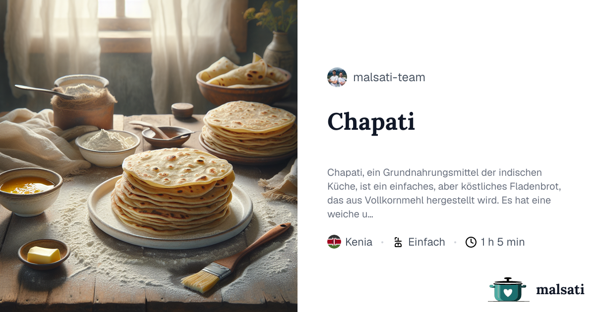 Chapati – Rezept aus Kenia | malsati