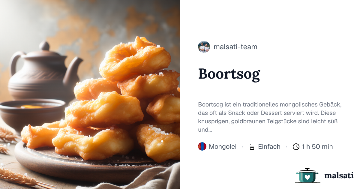 Boortsog – Rezept aus Mongolei | malsati