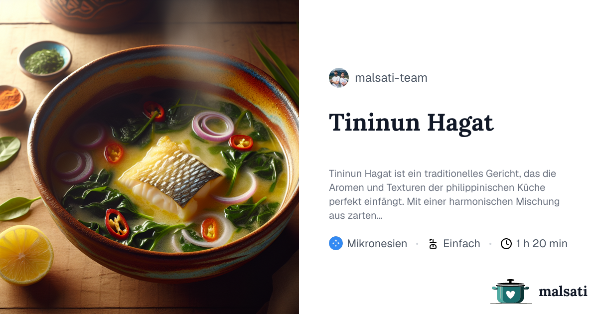 Tininun Hagat – Rezept aus Mikronesien | malsati