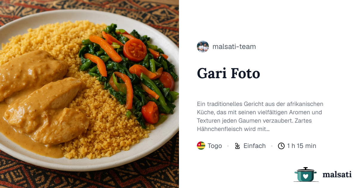 Gari Foto – Rezept aus Togo | malsati
