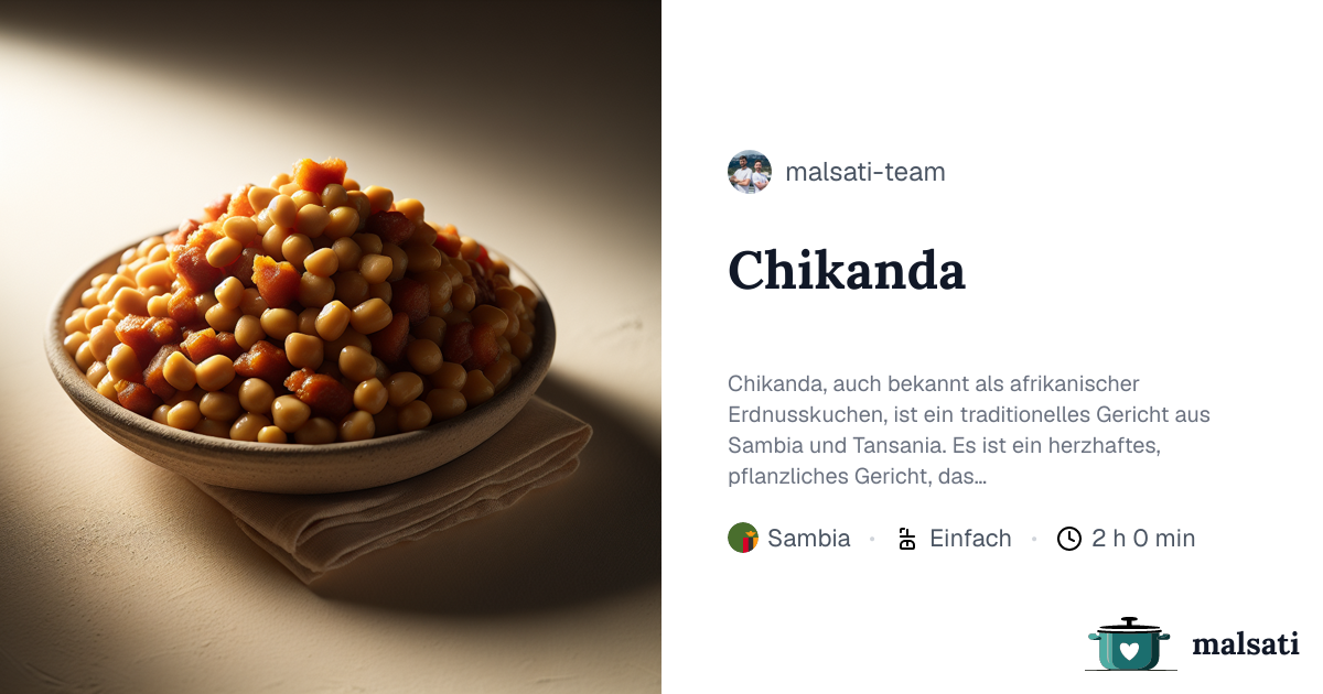 Chikanda – Rezept aus Sambia | malsati