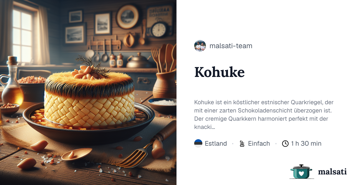 Kohuke – Rezept aus Estland | malsati