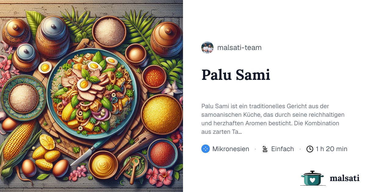 Palu Sami – Rezept aus Mikronesien | malsati
