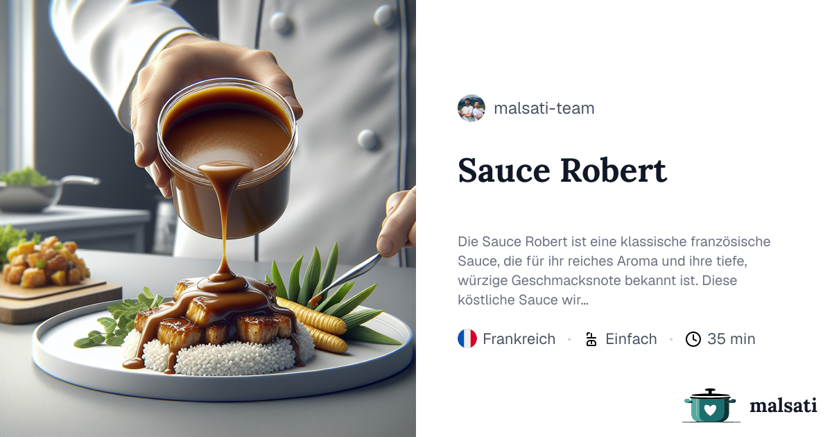 Sauce Robert – Rezept aus Frankreich | malsati
